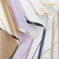 China Lizhiran Corner Gold Edge Korean Paper Waterproof Flower Packaging Matte Paper Bouquet Material Flower Shop Flower Paper for sale
