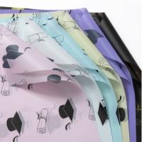 China Graduation Season Waterproof Bow Book Flower Wrapping Paper College Entrance Examination Doctoral Cap Bouquet Wrapping Flower Paper Gift Flower Paper for sale