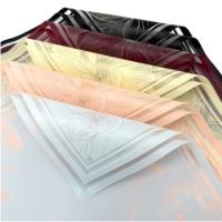China Mulan Jelly Film Waterproof Flower Packaging Paper 57*57cm Multiple Color for Floral Bouquet Packaging Material for sale
