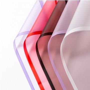 China Flower Wrapping Solid Color Matte Magic Edge Paper Translucent Waterproof Korean Paper for Multiple Color Bouquet Packaging for sale