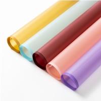 China Flower Wrapping Solid Color Matte Magic Edge Paper Translucent Waterproof Korean Paper for Multiple Color Bouquet Packaging for sale