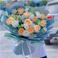 China Customize 10mm Decoration Gift Flower Packaging Cake Ribbon Printed English Letters Bouquet Polyester Ribbon for sale