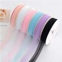 China Customized Color 3cm Lace Ribbon for Wedding Dress Accessories Flower Bouquet and Baking Packaging for sale