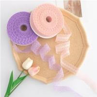 China Customized Color 3cm Lace Ribbon for Wedding Dress Accessories Flower Bouquet and Baking Packaging for sale