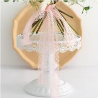 China Customized Color 3cm Lace Ribbon for Wedding Dress Accessories Flower Bouquet and Baking Packaging for sale