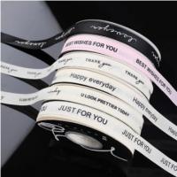 China Customized Color English Ribbon for Floral Packaging 1.5cm Width 9X9X1.5cm Package Size Ribbed Design for sale