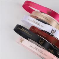 China English Polyester Ribbon Flower Packaging Ribbon for DIY Bouquet Decoration 2.5 cm Love Gold Stamping for sale