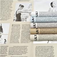 China Waterproof Retro English Newspaper Flower Wrapping Paper in 57*57cm Size for Fashion Weekly Girls Series for sale