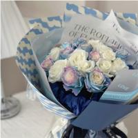 China Valentine's Day Confession Matte Letter Flower Wrapping Paper for Bouquet Gift Packaging Materials for sale