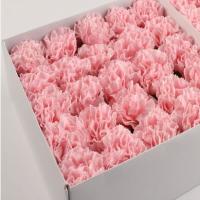 China Imitation Flower Carnation Realistic Soap Flower Head Mother's Day Gift Carnation Soap Flower Bouquet for sale