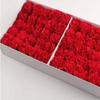 China Imitation Flower Carnation Realistic Soap Flower Head Mother's Day Gift Carnation Soap Flower Bouquet for sale
