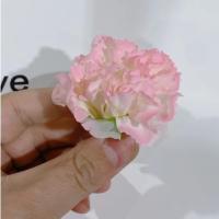China Imitation Flower Carnation Realistic Soap Flower Head Mother's Day Gift Carnation Soap Flower Bouquet for sale