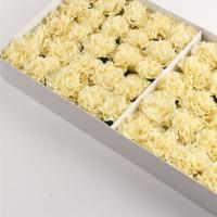 China Imitation Flower Carnation Realistic Soap Flower Head Mother's Day Gift Carnation Soap Flower Bouquet for sale