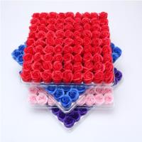 China 3-Layer Rose Soap Flower for Valentine's Day Wedding Christmas 5cm Diameter 6cm Height No Bottom Couple Gift Simulation Flower for sale