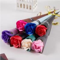 China Single Soap Rose Flower Simulation Soap Flower Bouquet Mother's Day Gift Valentine's Day Event Small Gift Wholesale for sale