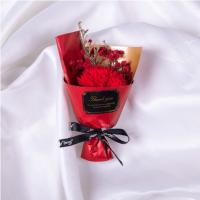 China New Mini Bouquet Sunflower Carnation Rose Soap Flower Bouquet for Mother's Day Graduation Season for sale