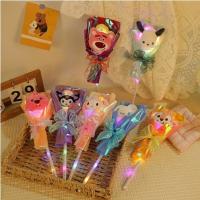 China Childlike Cartoon Flash Fairy Wand Bouquet with Luminous Toys Plush 10x32cm for sale