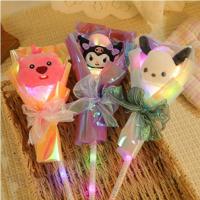 China Childlike Cartoon Flash Fairy Wand Bouquet with Luminous Toys Plush 10x32cm for sale