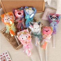 China Childlike Cartoon Flash Fairy Wand Bouquet with Luminous Toys Plush 10x32cm for sale