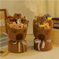 China Capybara doll bouquet happiness holiday gift plush cute birthday toy hug bucket decoration arrangement for sale