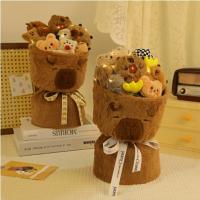 China Capybara doll bouquet happiness holiday gift plush cute birthday toy hug bucket decoration arrangement for sale