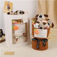 China Single dog doll bouquet doll for girlfriend best friend children student day gift 520 adult ceremony for sale