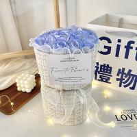 China Qixi Graduation Birthday 20x35cm Soap Bouquet with Multiple Color Rose Perfect Girlfriend Present for sale