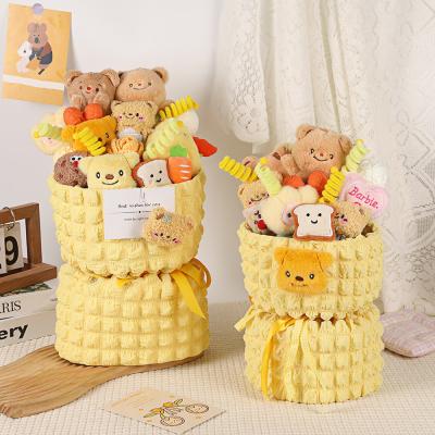 China Butter Bear Doll Cartoon Bouquet Doll Cute Graduation Gift Girlfriend Send Girl Birthday Lover Children's Day Gift for sale