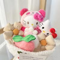 China Exquisite Cartoon Romi Plush Doll Bouquet Small Fragrance Style Qixi Teacher's Day Small Doll Gift Handbag Set for sale