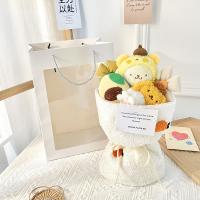 China Exquisite Cartoon Romi Plush Doll Bouquet Small Fragrance Style Qixi Teacher's Day Small Doll Gift Handbag Set for sale