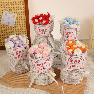 China Teacher's Day Small Gift Plush Flower Bouquet for Holiday Gift-giving Ceremony for sale