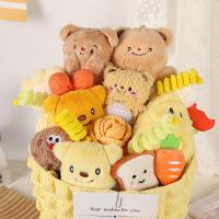 China Butter Bear Cartoon Doll Cute Stuffed Animal Bouquet For Girlfriend Small Doll Gift for sale