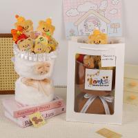 China Butter Bear Cartoon Doll Cute Stuffed Animal Bouquet For Girlfriend Small Doll Gift for sale