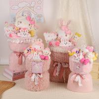 China Gift Delu Gypsophila Doll Bouquet Ornaments Birthday Girl Stuffed Animal Flower Bouquet for sale