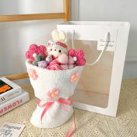 China DIY Plush Doll Small Fragrance Style Bouquet Doll Cartoon Cute Cinnamon Dog Birthday Gift Accessories Handbag for sale