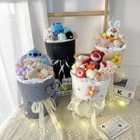 China Creative Plush Flower Bouquet With Light , Simulation Bouquet Cute Stuffed Animal Bouquet For Valentine's Day Girlfriend Gift for sale