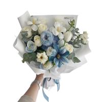 China 58CM * 58CM Customized Lizhiran Solid Color First Love Paper Bouquet Wrapping Paper for Ouya Paper Flower Shop Materials for sale