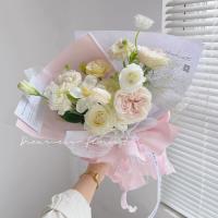 China Thickened Solid Color Waterproof Flower Wrapping Paper 56CM * 56CM Customized Packaging Size 60X30X3cm for sale