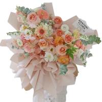 China Thickened Solid Color Waterproof Flower Wrapping Paper 56CM * 56CM Customized Packaging Size 60X30X3cm for sale