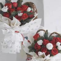 China Lizhiran Sweetheart Waterproof Love Bouquet Wrapping Paper Must-Have for Flower Packaging and Shop for sale