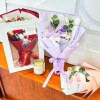 China 520 Mother's Day Bouquet Woolen Knitted Handmade Flowers for Graduation Season for sale