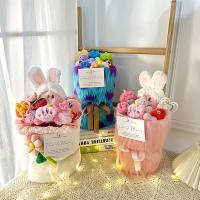 China Celebrate Chinese Valentine's Day with Plush Doll Bouquet Creative Girlfriend Gift in Multiple Colors for sale