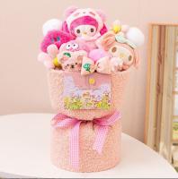China Ready-Made Plush Doll Snack Lollipop Bouquet Multiple Color Option for sale
