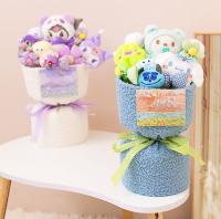 China Ready-Made Plush Doll Snack Lollipop Bouquet Multiple Color Option for sale