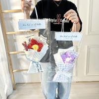 China Single Bouquet Valentine's Day Gift Creative Large Handmade Fabric Puff with Light and Plush Flowers for sale