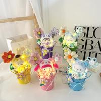 China Multiple Color Plush Immortal Flower Potted Doll Bouquet Perfect Gift for Teachers on Chinese Valentine's Day and Teacher's Day for sale