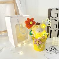 China Multiple Color Plush Immortal Flower Potted Doll Bouquet Perfect Gift for Teachers on Chinese Valentine's Day and Teacher's Day for sale