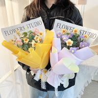 China Beautiful simulation flower plush bouquet 520 Mother's Day eternal flower gift set to send girlfriends hand bouquet for sale