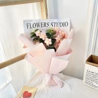China Beautiful simulation flower plush bouquet 520 Mother's Day eternal flower gift set to send girlfriends hand bouquet for sale