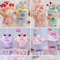 China 520 Valentine's Day birthday gift for girls Kuromi Sanrio dolls cartoon dolls bouquets for sale